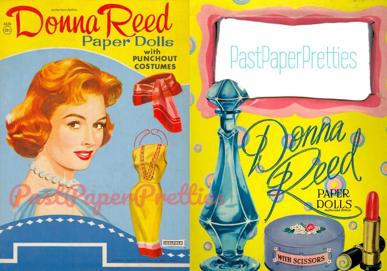 Vintage Movie Star Paper Dolls Donna Reed Doll C. 1964 - Etsy