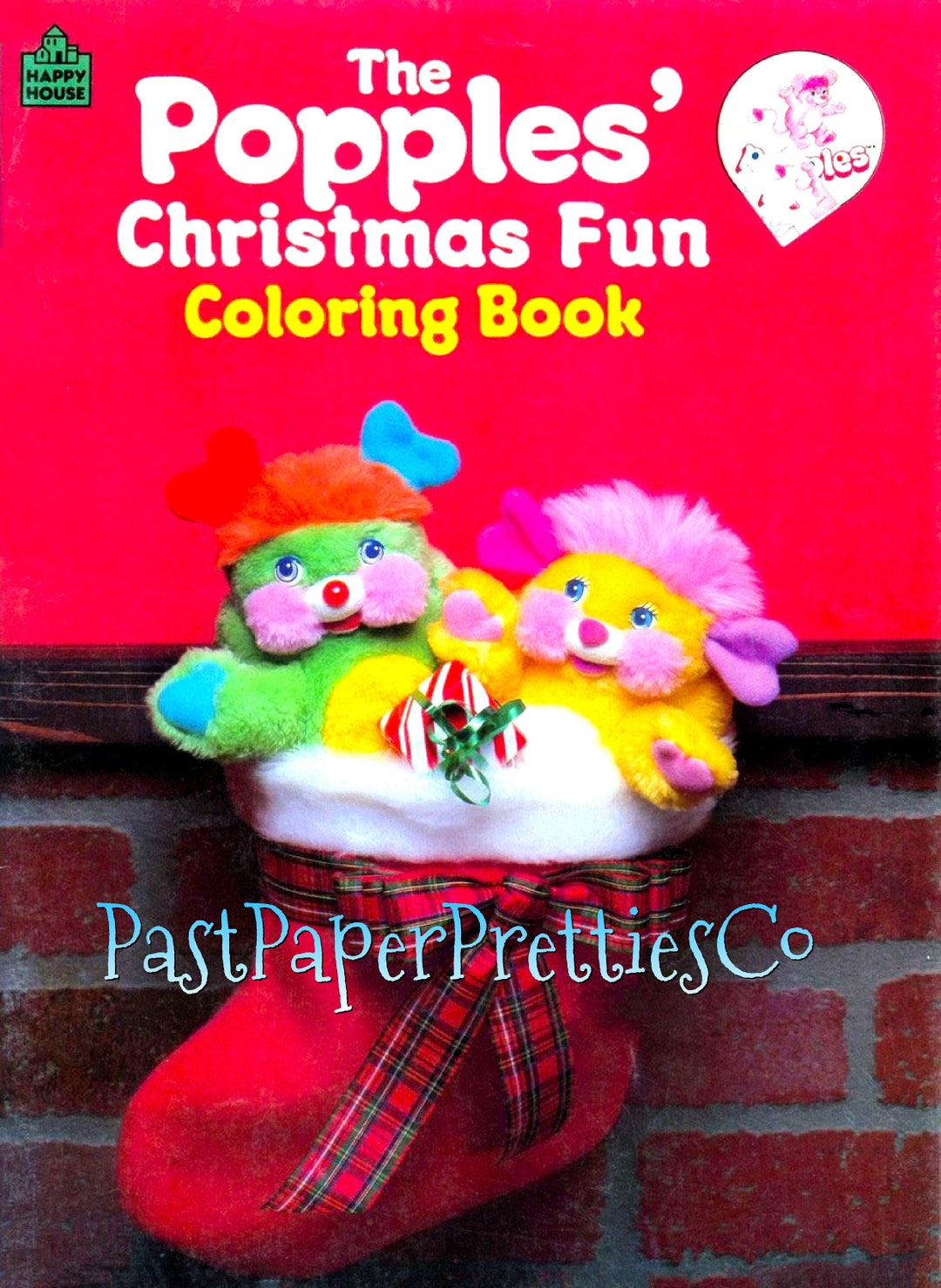 Vintage the Popples Christmas Coloring Book 1986 Printable PDF Instant ...