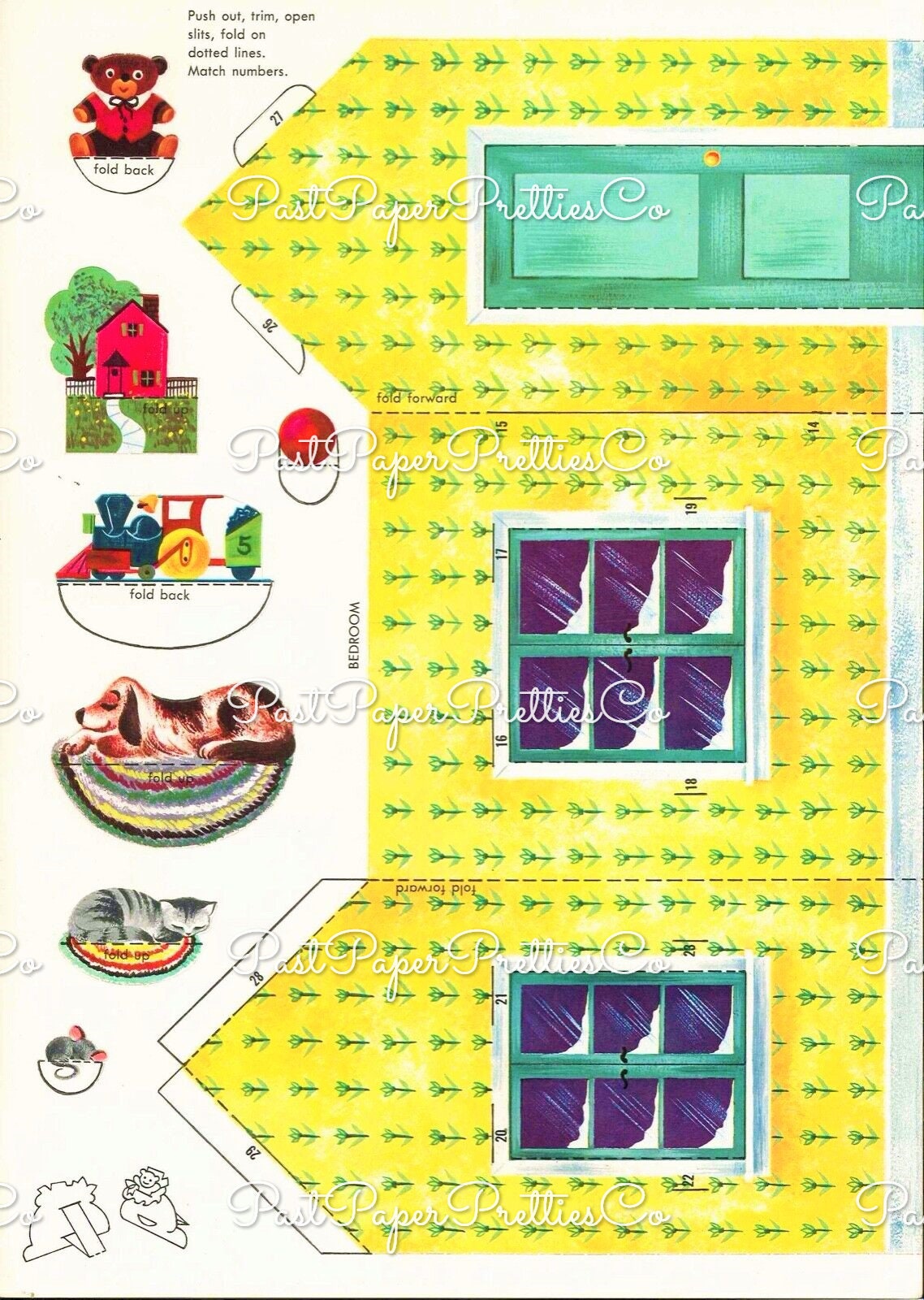 Vintage Printable the Night Before Christmas Playbook Playset Holiday ...
