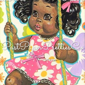 Vintage Paper Dolls Baby Nancy African American Doll C. 1971 Printable ...