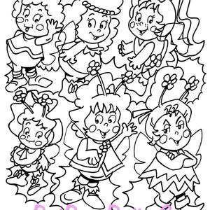 Vintage Printable Coloring Book Here Come the Blinkins 1985 PDF Instant ...