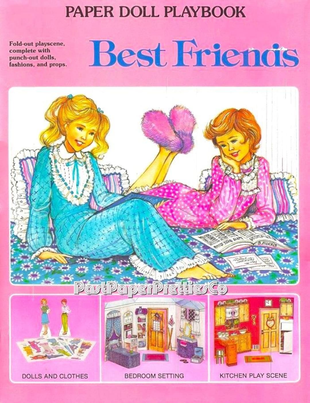 Vintage Paper Dolls Best Friends Playset 1983 Printable PDF Instant ...