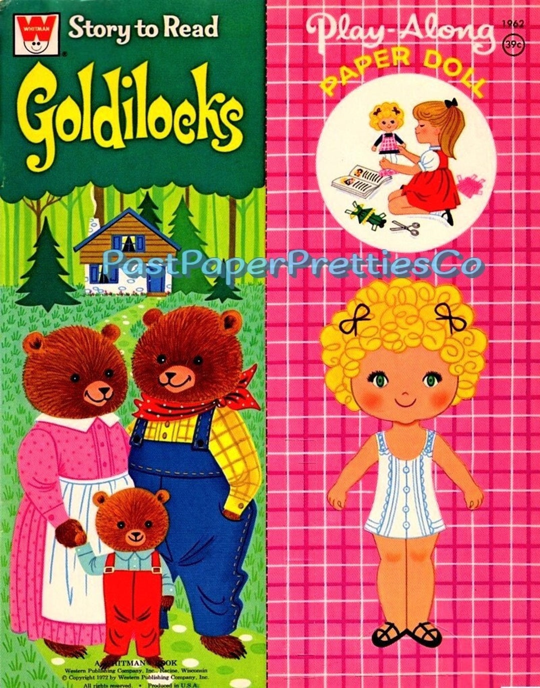 Vintage Printable Paper Dolls and Story to Read Goldilocks 1972 PDF ...