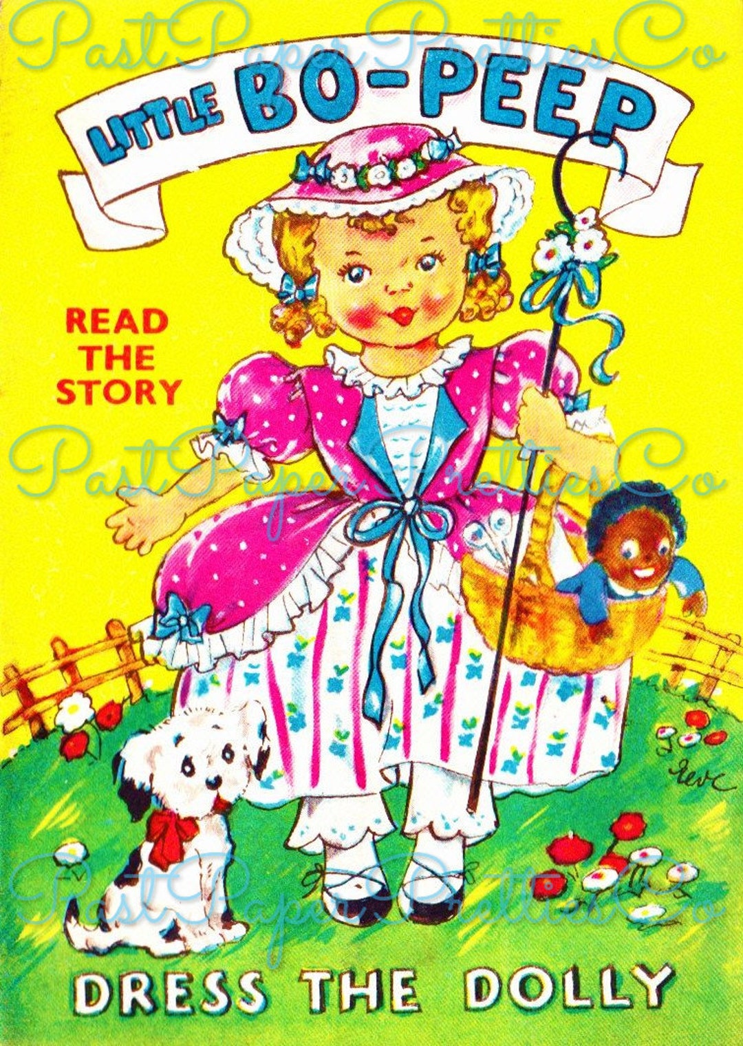 Vintage Paper Doll Little Bo Peep C. 1950s PDF Printable - Etsy