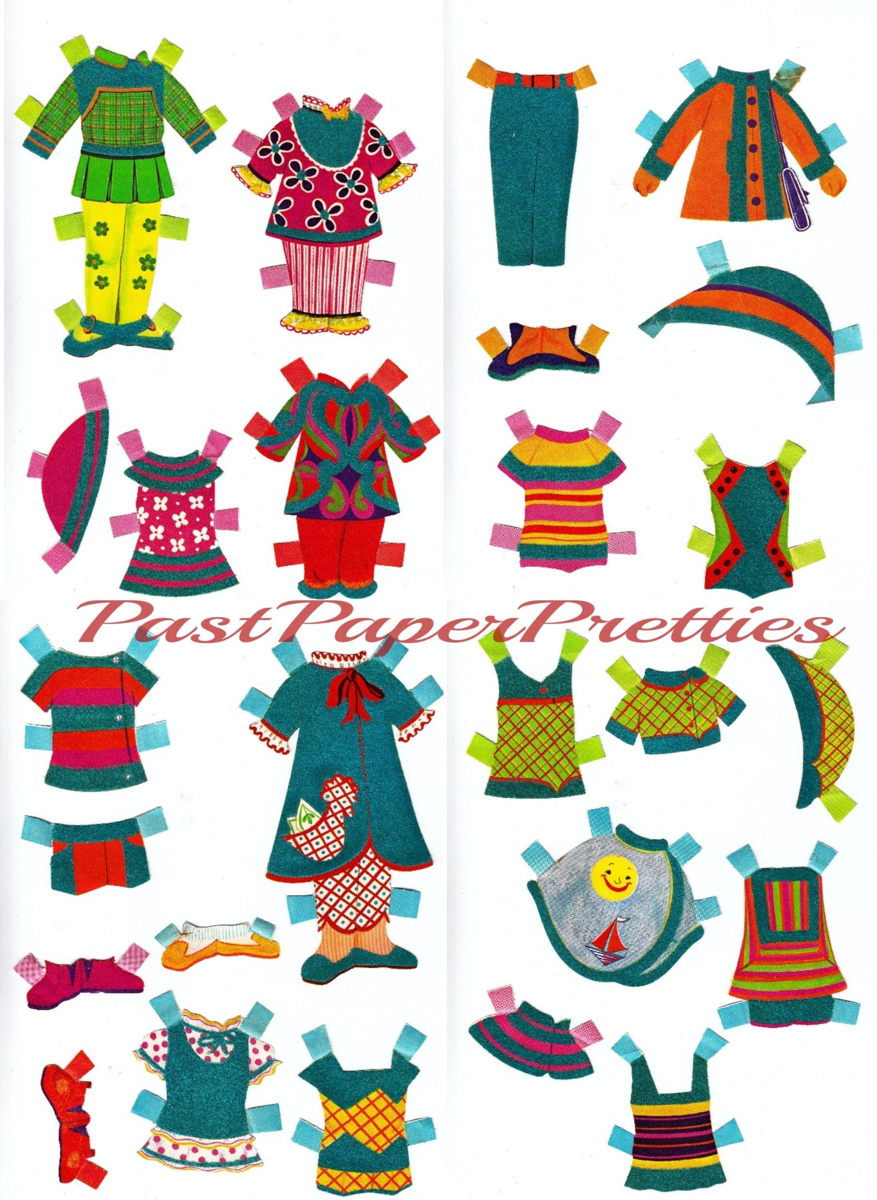 Vintage Paper Dolls Trisha C. 1968 Pretty Redhaired Doll - Etsy