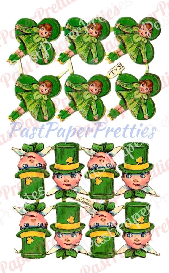 Girl Leprechaun Face Template