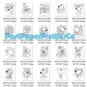 Vintage Qbert Coloring Book Printable Q*bert and His Friends Retro 80s ...