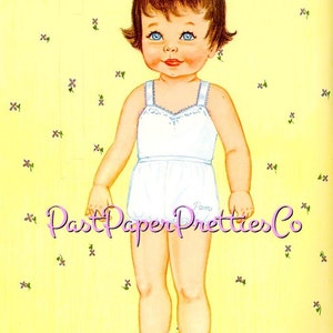 Vintage Paper Dolls Baby Album 1961 Cute Babies Toddlers Toys Clothing ...