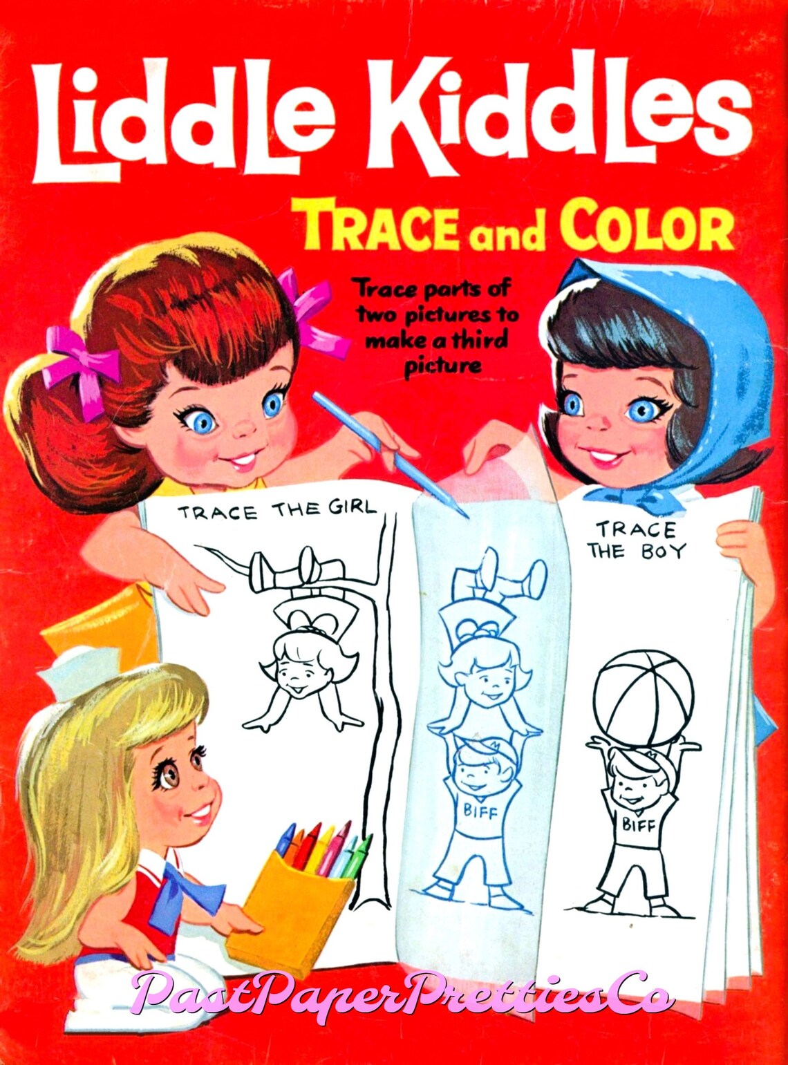Vintage Printable Coloring Book Liddle Kiddles Trace N Color 1967 PDF ...