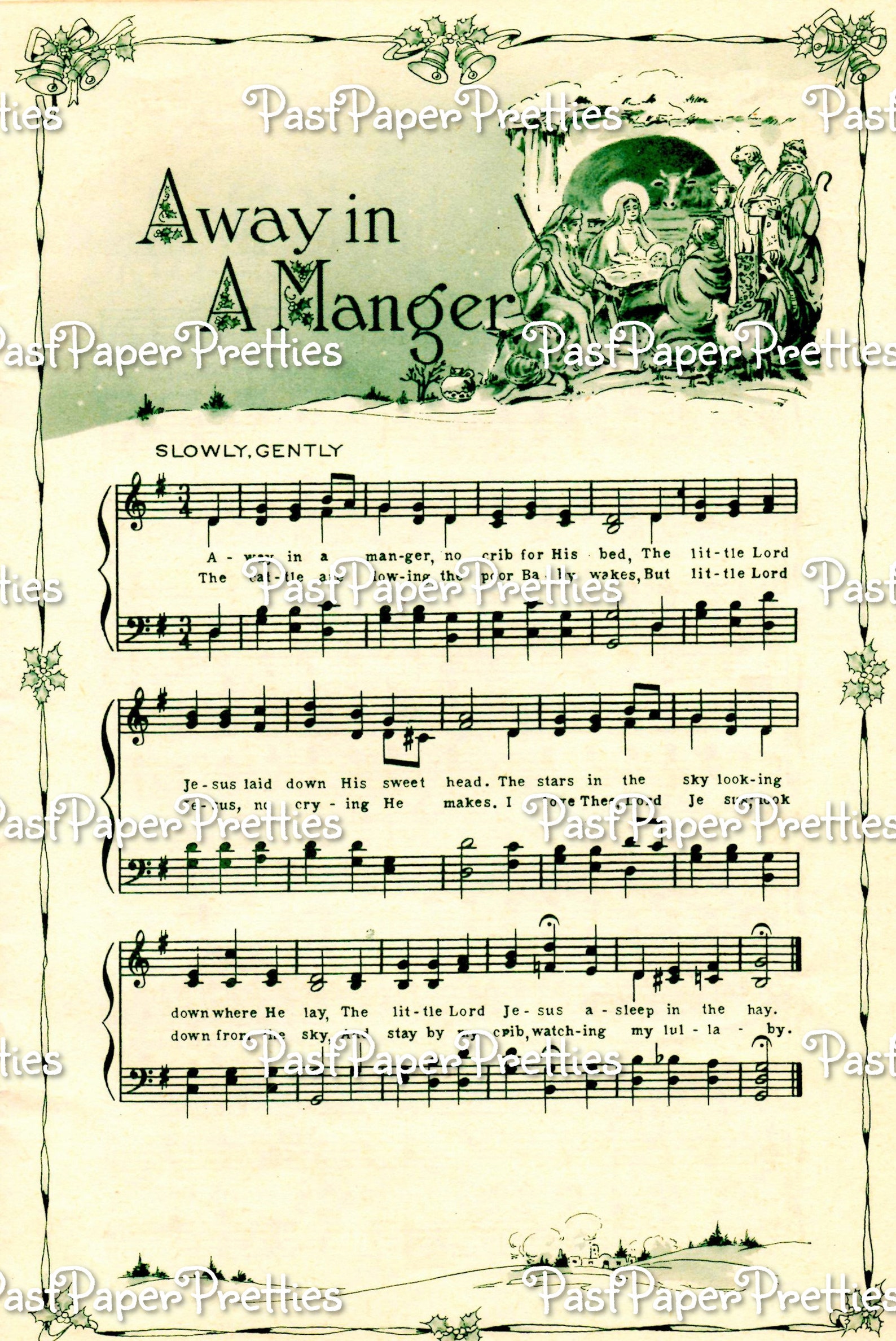 Vintage Printable Classic Christmas Carols Sheet Music 11 Old - Etsy