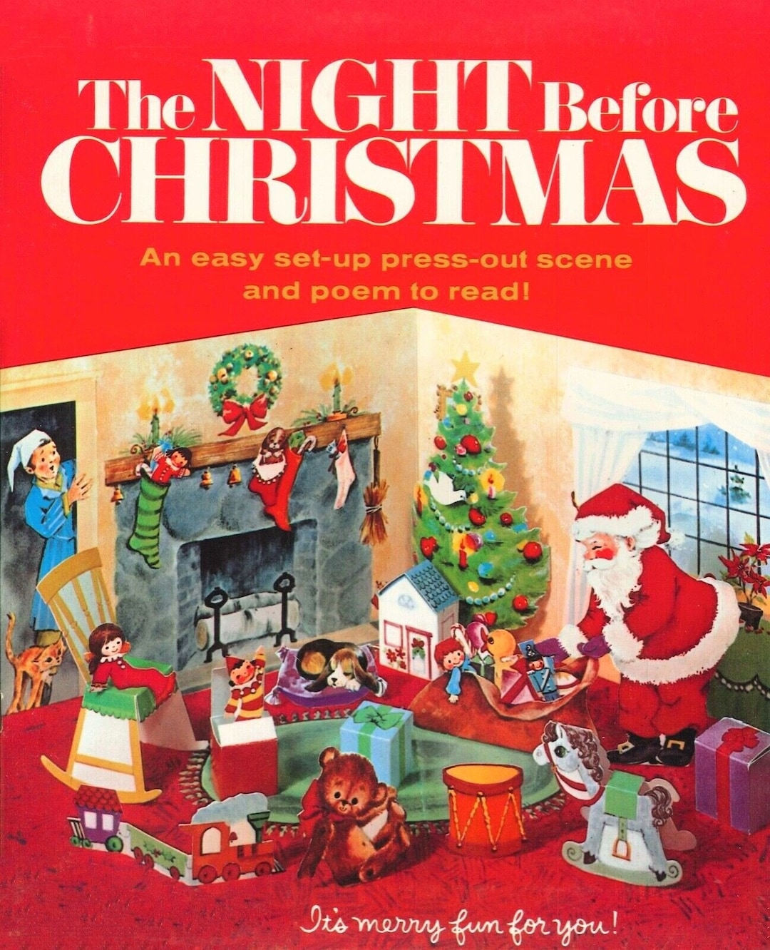Vintage Printable the Night Before Christmas Cut Out & Assemble Playset ...