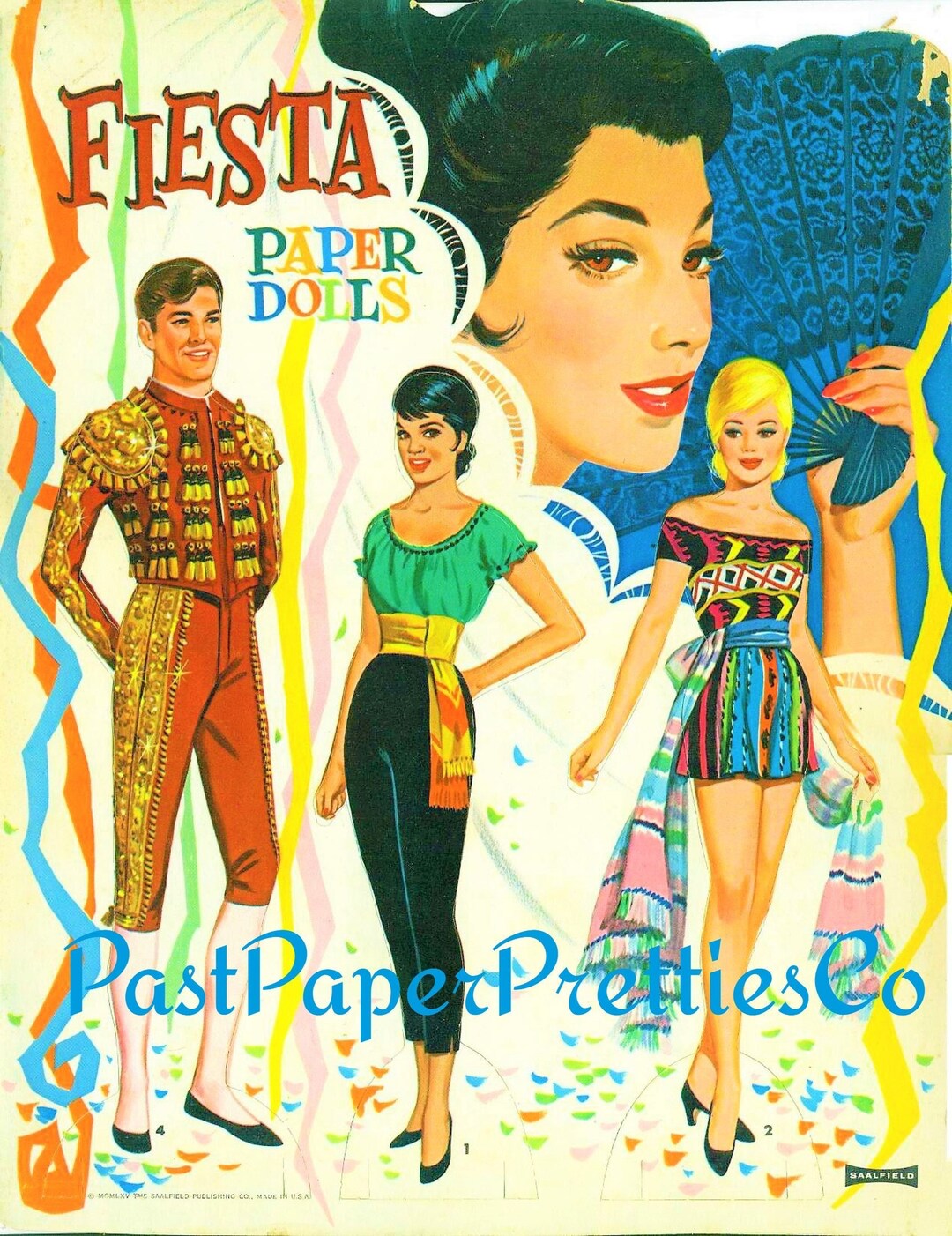 Vintage Fiesta Paper Dolls 1965 Printable PDF Instant Digital Download ...