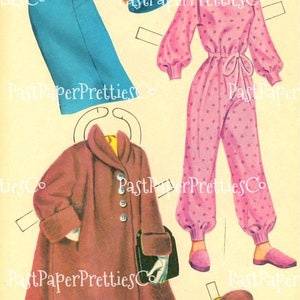 Vintage Paper Dolls Campus Queens Dolls & Dresses 1957 Printable PDF ...