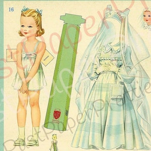 Vintage Italian Paper Dolls Little Catholic Girl First Communion C ...