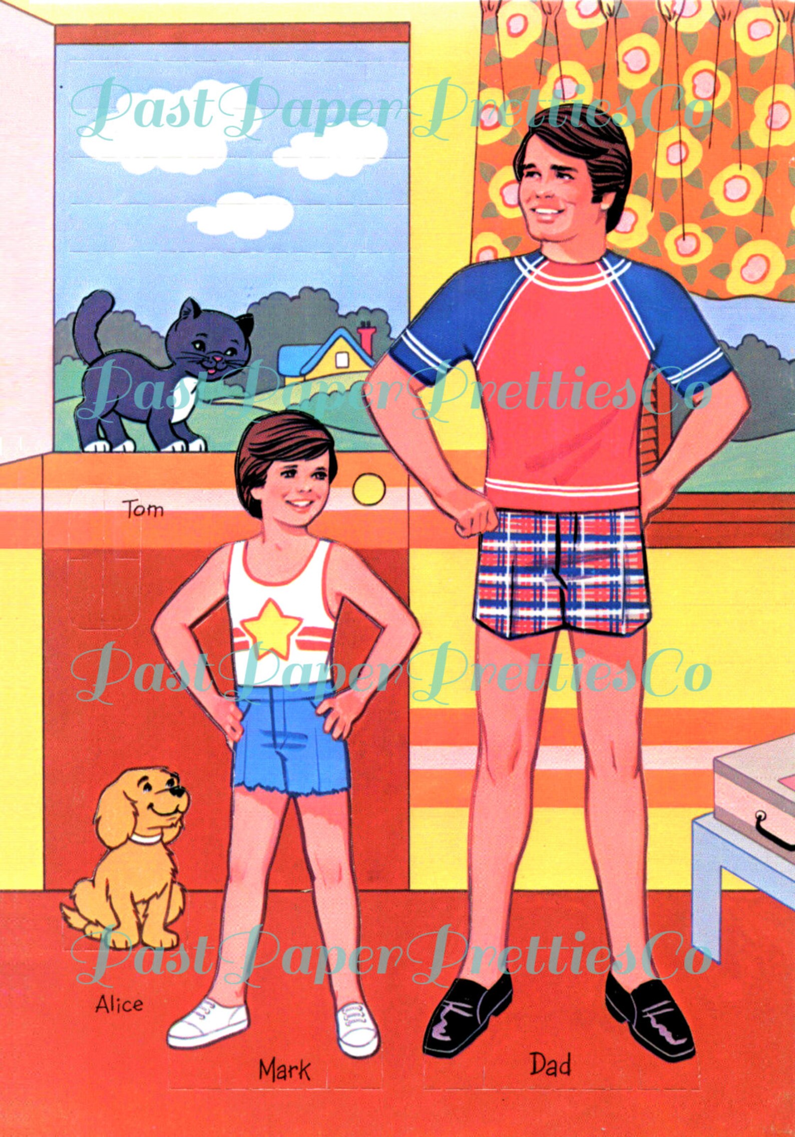 Vintage Paper Dolls the Happy Family Doll Book 1973 Printable PDF ...