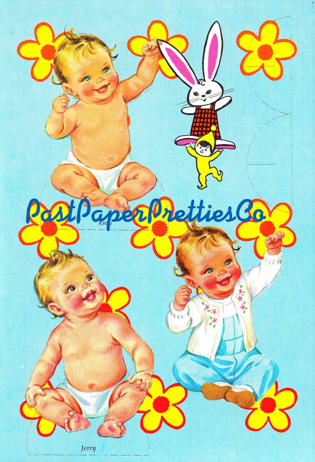 Vintage Paper Dolls Babyland 1969 Printable PDF Instant Digital ...