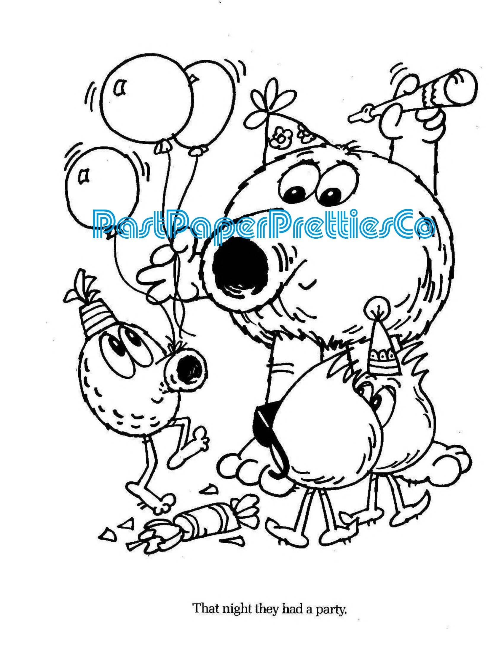 Vintage Qbert Coloring Book Printable Q*bert and His Friends Retro 80s ...