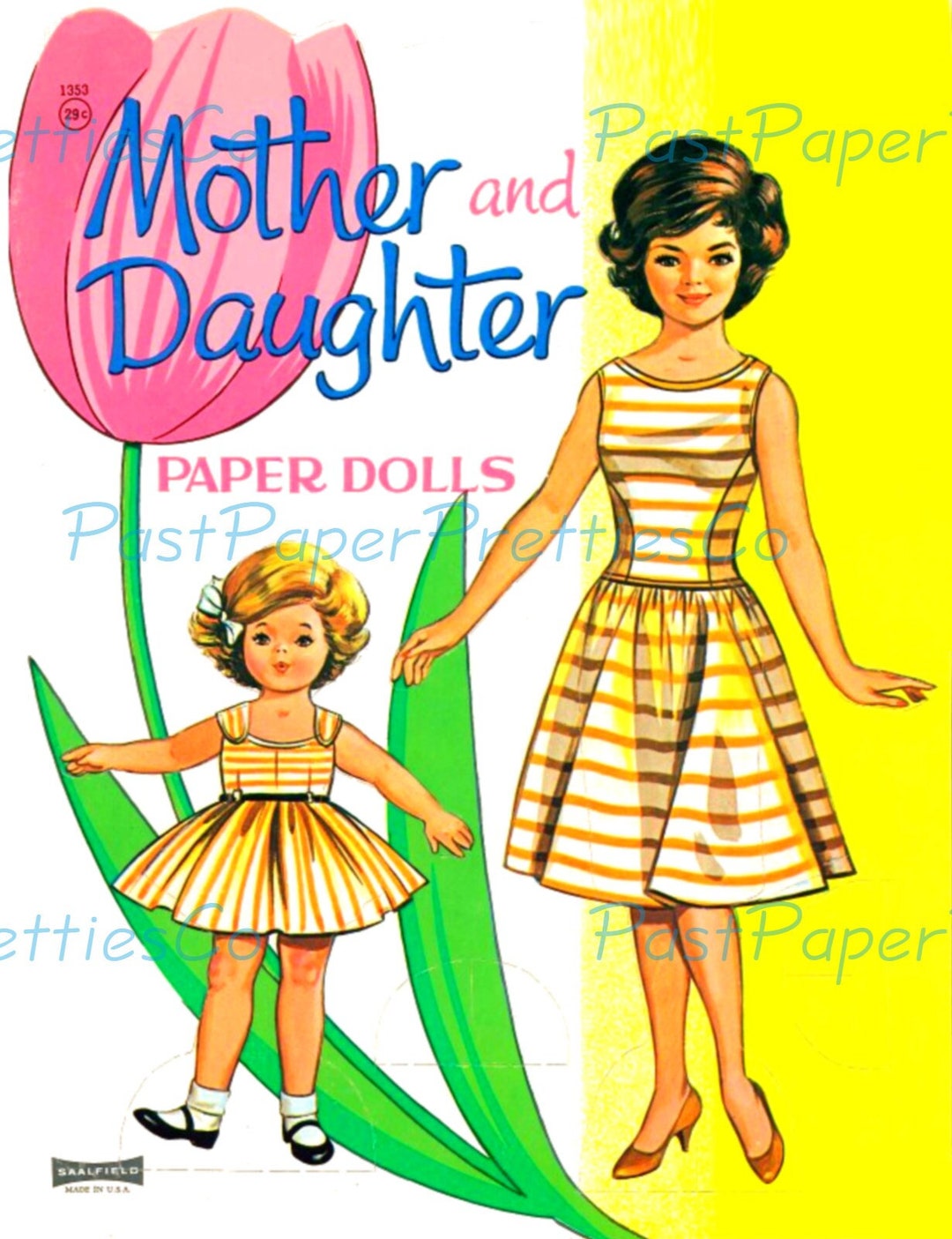 Vintage Mother and Daughter Paper Dolls 1948 Printable PDF Instant ...