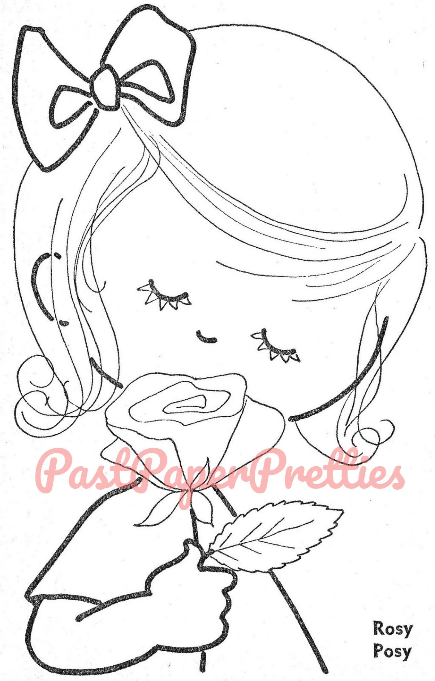 Vintage Printable Coloring Book Pages Rhyme Time C. 1965 PDF - Etsy