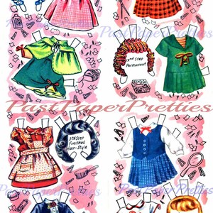 Vintage Paper Dolls Tiny Tonette Perm Punch-out Dolls C. 1952 Printable ...