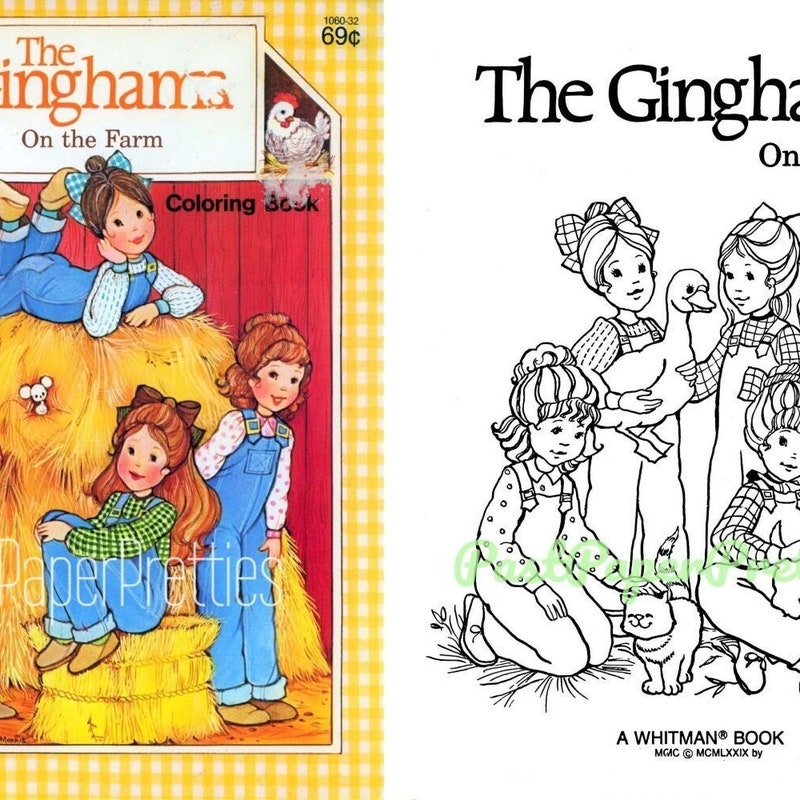 Kitsch Girl Coloring - Etsy