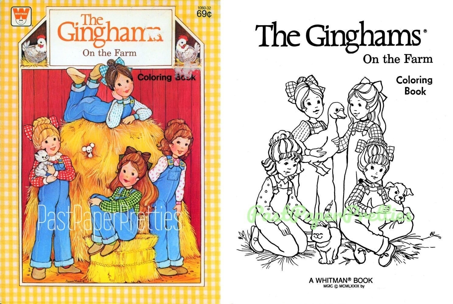 Vintage Printable the Ginghams on the Farm Coloring Book C. 1979 PDF ...