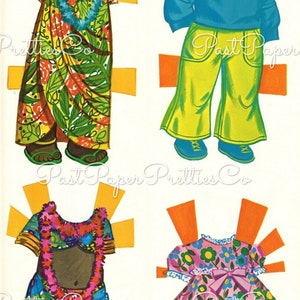 Vintage Paper Dolls Baby Nancy African American Doll C. 1971 Printable ...