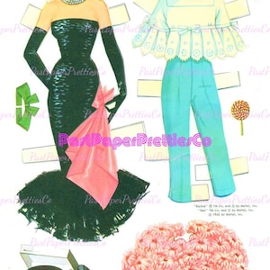 Vintage Paper Dolls Classic Barbie and Ken Cut-outs 1962 TWENTY Page ...