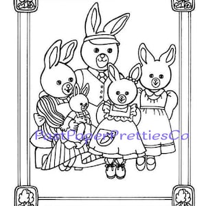 Vintage Maple Town Coloring Book Printable PDF Instant Digital Download ...