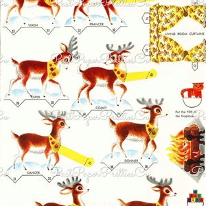 Vintage Printable the Night Before Christmas Playbook Playset Holiday ...