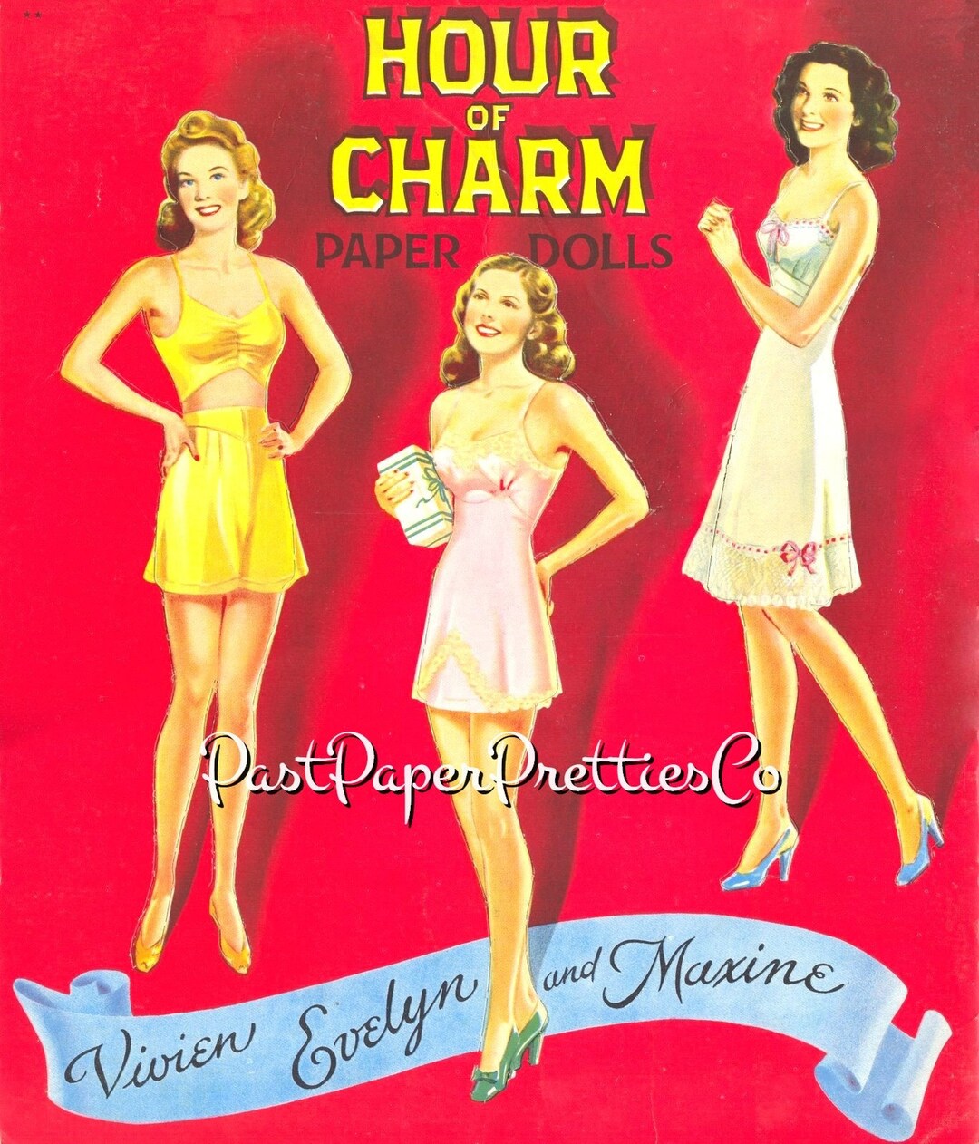 Vintage Musical Ladies Paper Dolls Hour of Charm 1943 Printable PDF ...