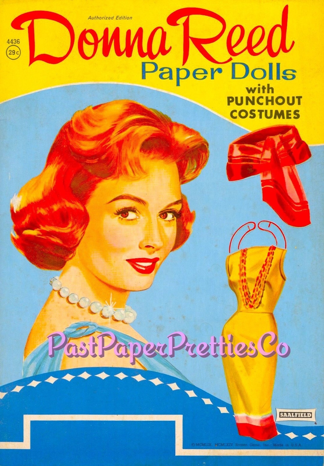 Vintage Movie Star Paper Dolls Donna Reed Doll 1964 Printable PDF ...