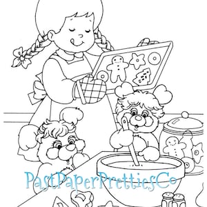 Vintage the Popples Christmas Coloring Book 1986 Printable PDF Instant ...