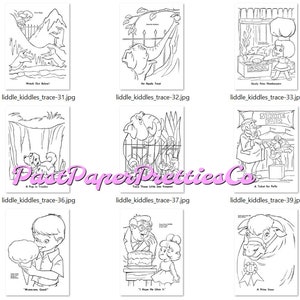 Vintage Printable Coloring Book Liddle Kiddles Trace N Color 1967 PDF ...
