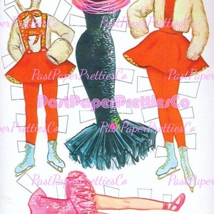 Vintage Paper Dolls Barbie and Skipper 1964 Printable PDF Instant ...
