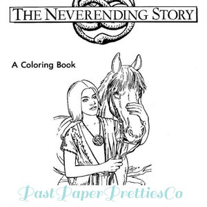 Vintage Printable Coloring Book the Neverending Story 1984 PDF Instant ...