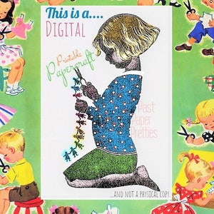 Vintage Paper Dolls Dawn Magic Paper Doll 1971 Printable PDF Instant Digital Download Groovy Mod ...