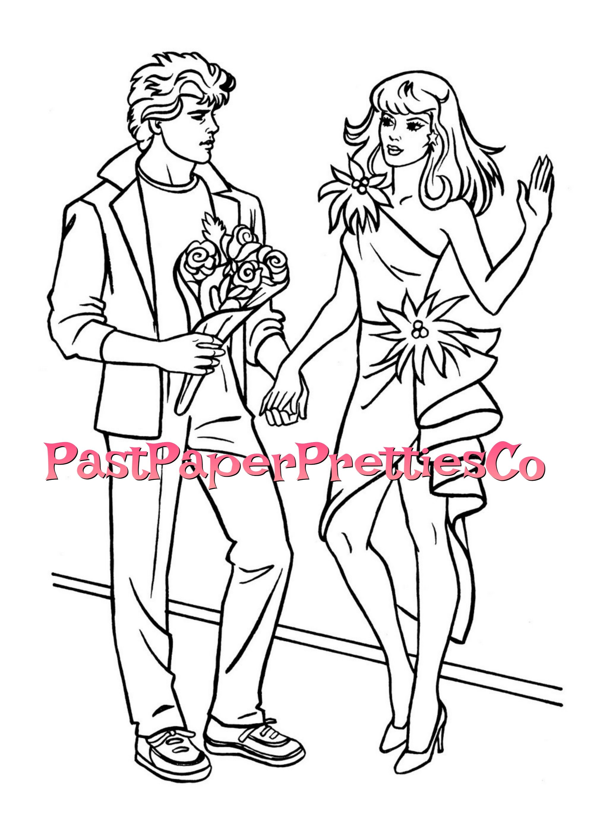Vintage Jem and the Holograms Giant Coloring Book 1985 Printable PDF ...