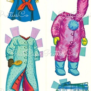Vintage Paper Dolls Baby Nancy African American Doll C. 1971 Printable ...