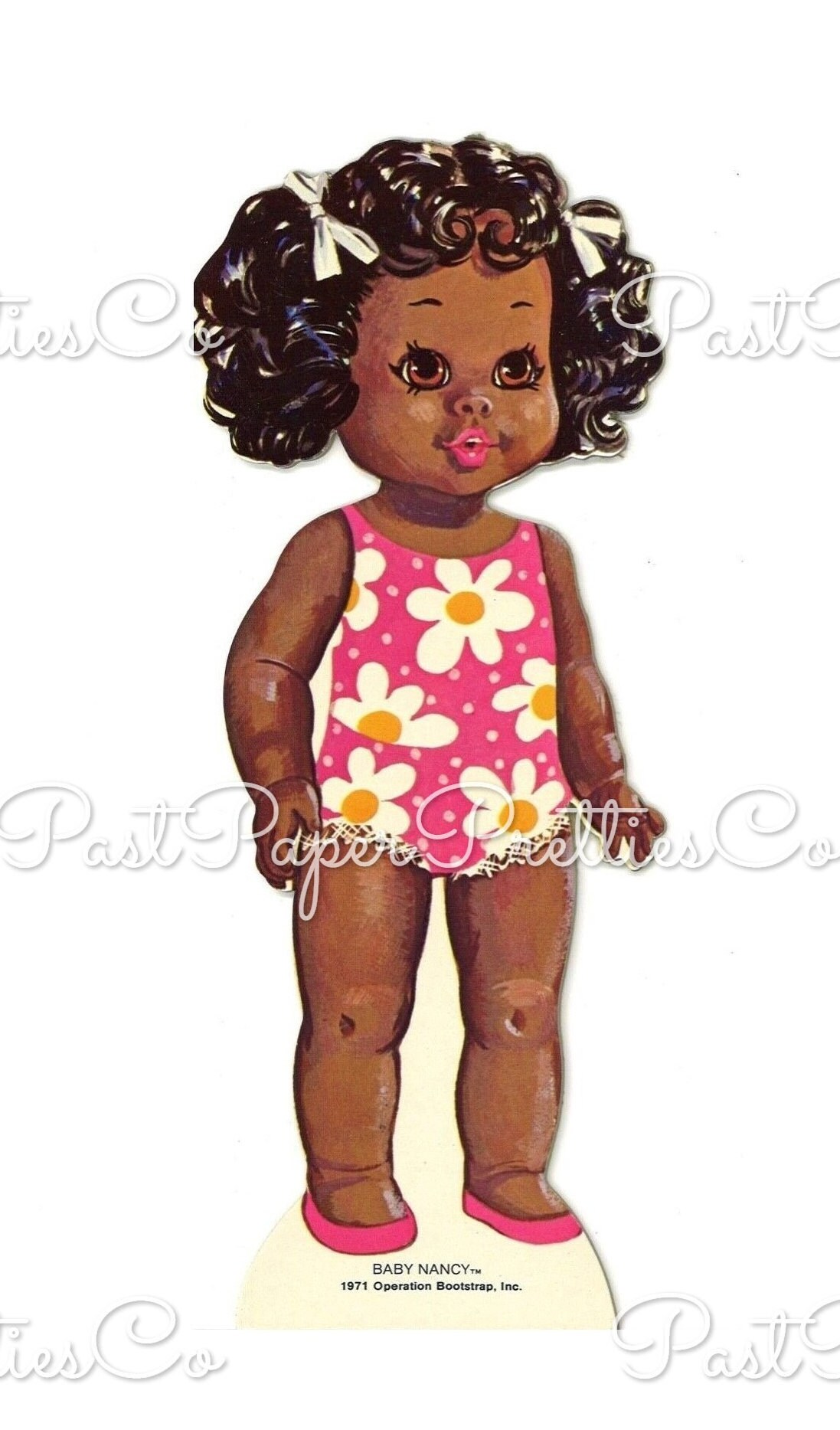 Vintage Paper Dolls Baby Nancy African American Doll C. 1971 Printable ...