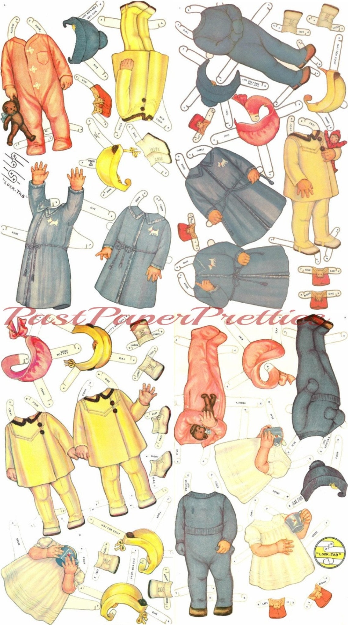 Vintage Paper Dolls Quintuplets Baby Quints C. 1940s Printable - Etsy