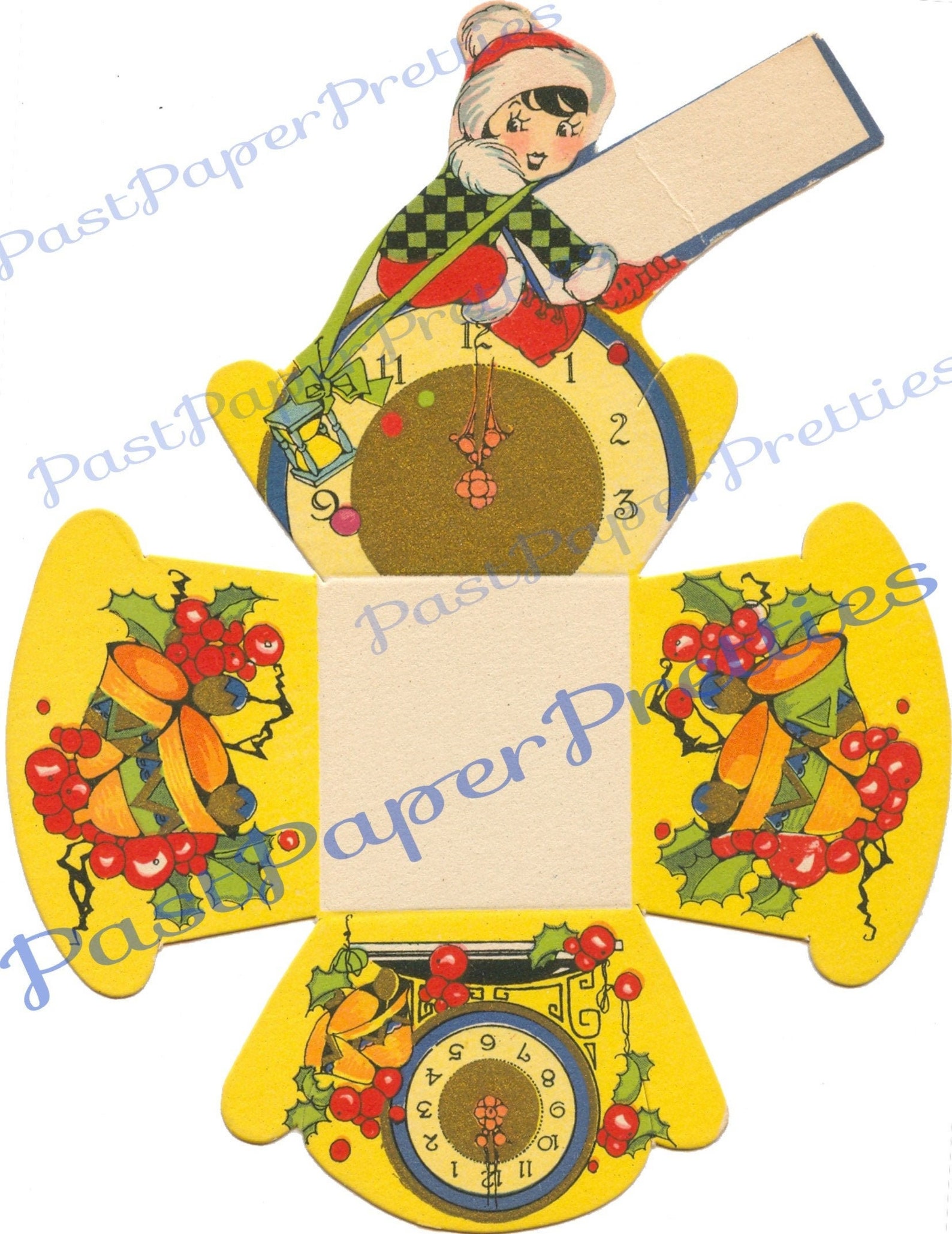 Vintage Printable Cute Art Deco Christmas Thanksgiving Party Favor ...