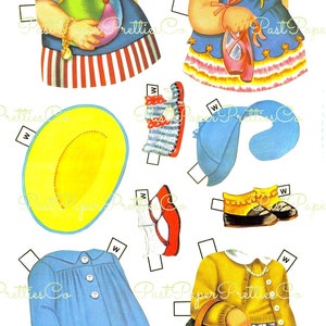 Vintage Paper Dolls Two Little Girls C. 1964 Printable PDF Instant ...