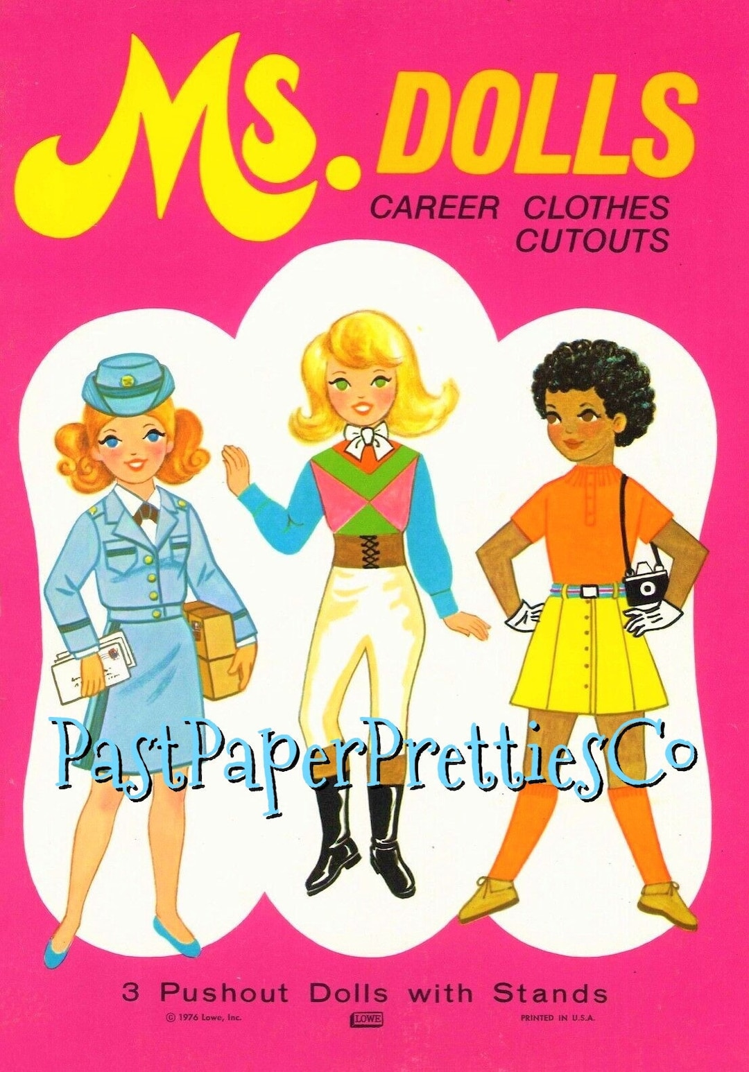 Vintage Paper Dolls Ms. Girls Dolls Career Clothes Cutouts 1976 PDF ...