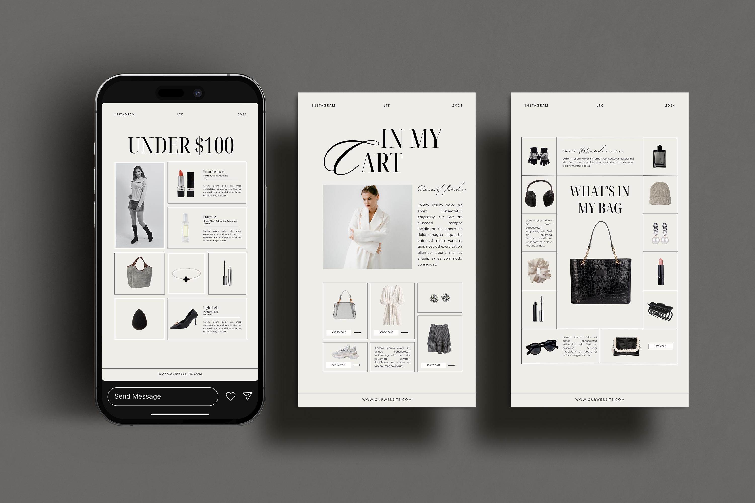 40 Editable LTK Canva Templates for Instagram Story, LTK Product ...