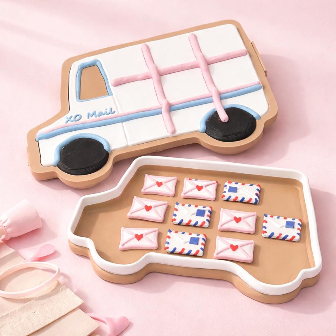 Love Letter Tic Tac Toe Game – Mail Truck Storage Box - Etsy