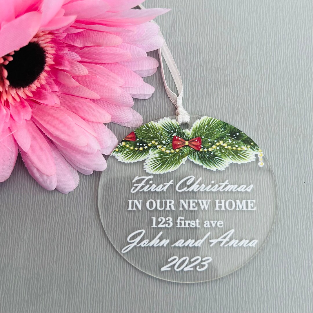 Personalized New Home Christmas Ornament, Our First Home Christmas ...