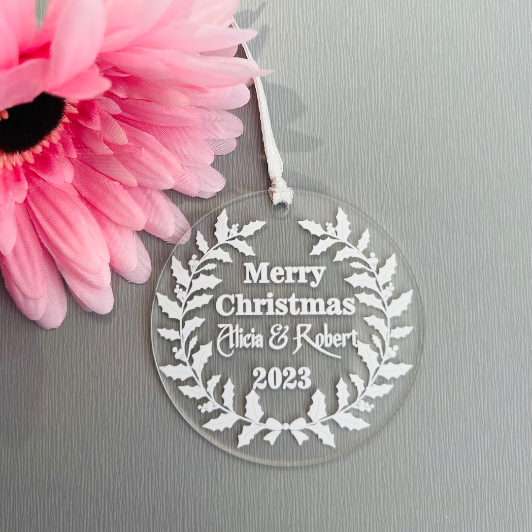 Personalized Christmas Ornaments , Merry Christmas Wedding Decorations ...
