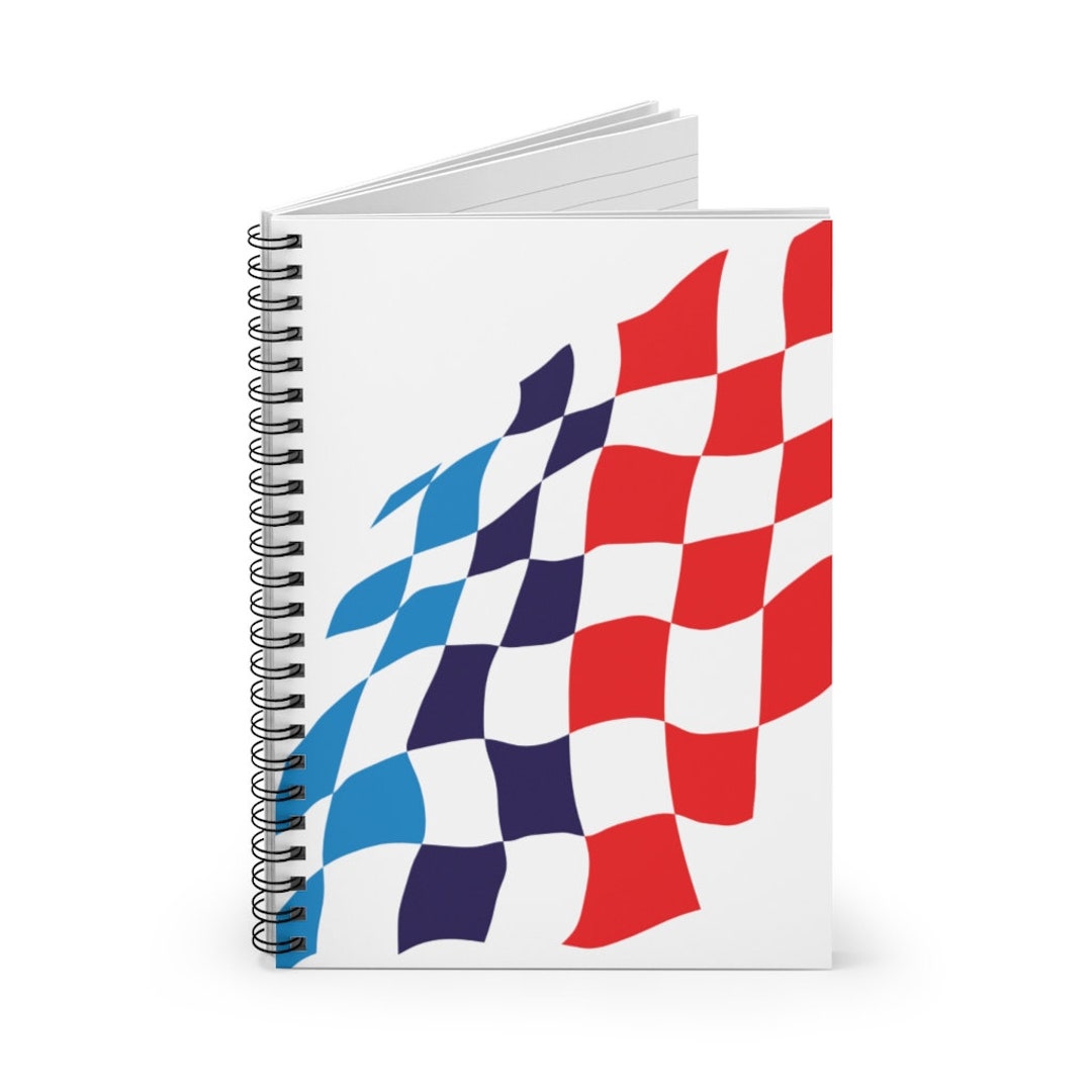 Motorsport Checkered Flag Notebook - Etsy