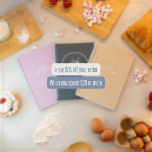 40 Page Baking Recipe Logbook | Custom Baking Journal | Record Your Own ...